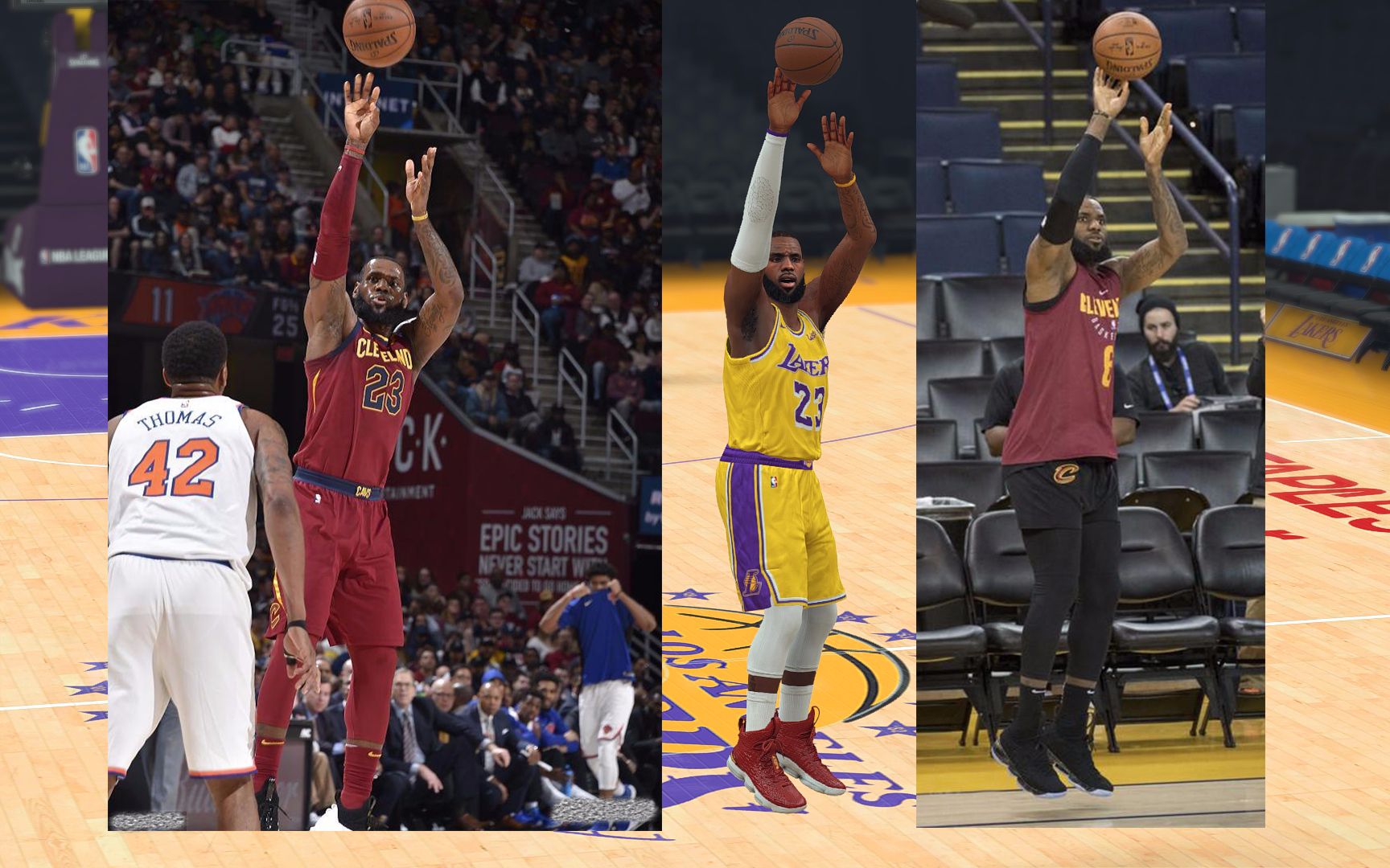 NBA2K18/2K19 詹姆斯真实动作修改 组合请看简介