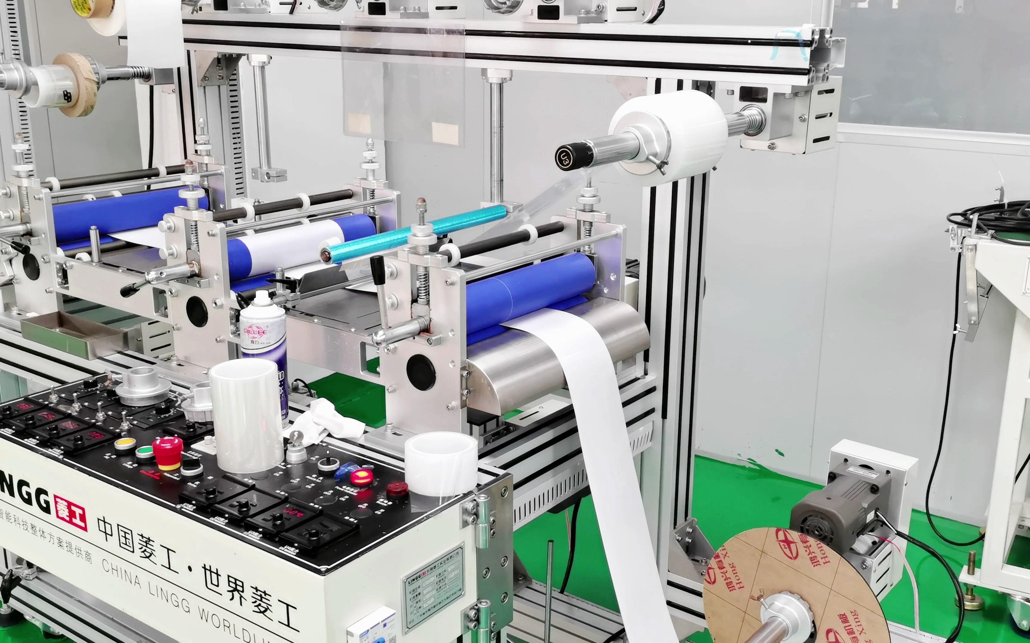 秦泰盛高温胶纸模切辅料车间展示 导电泡棉卷料加工生产 防水标签卷...