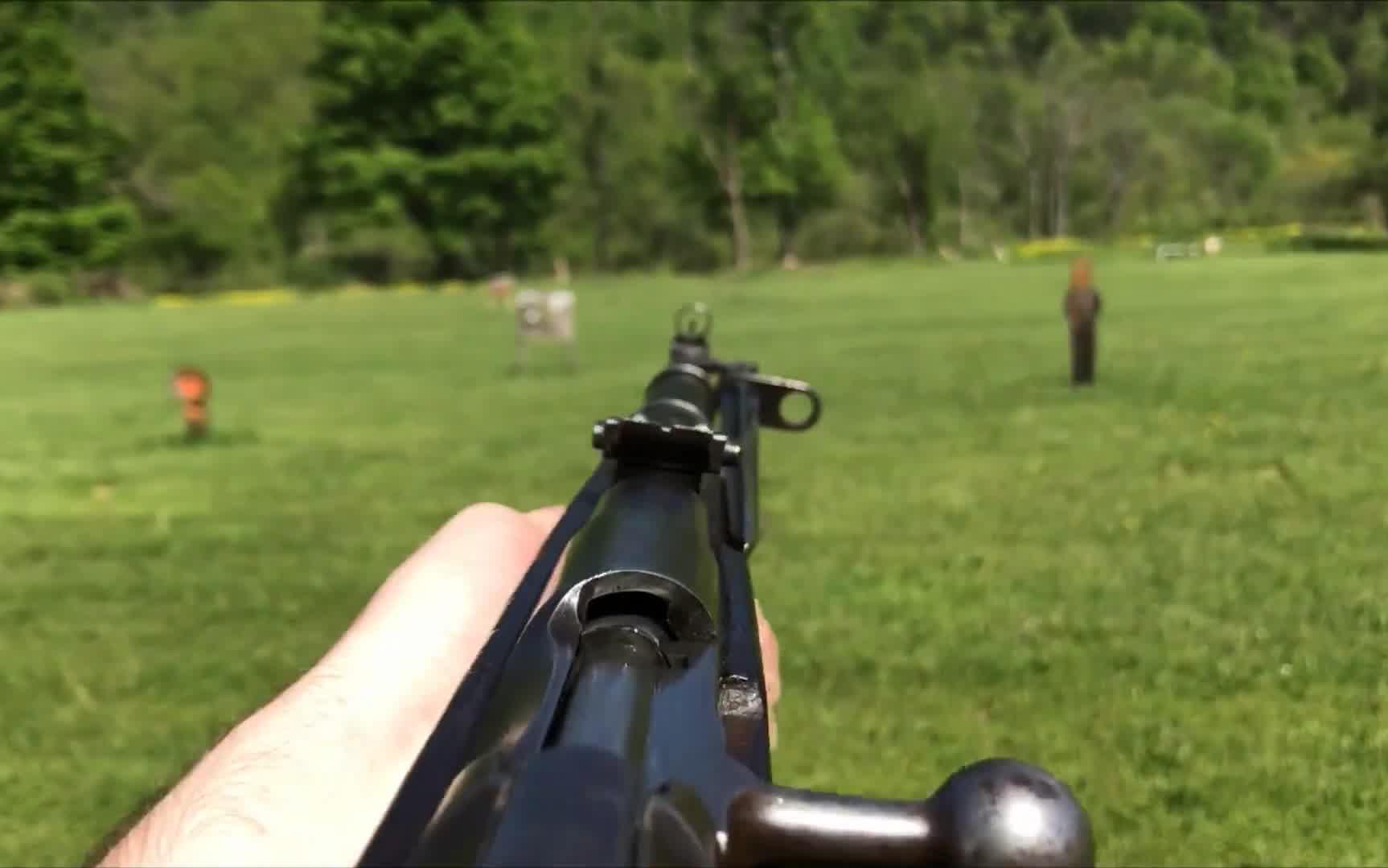 中国53式步骑枪瞄准与射击