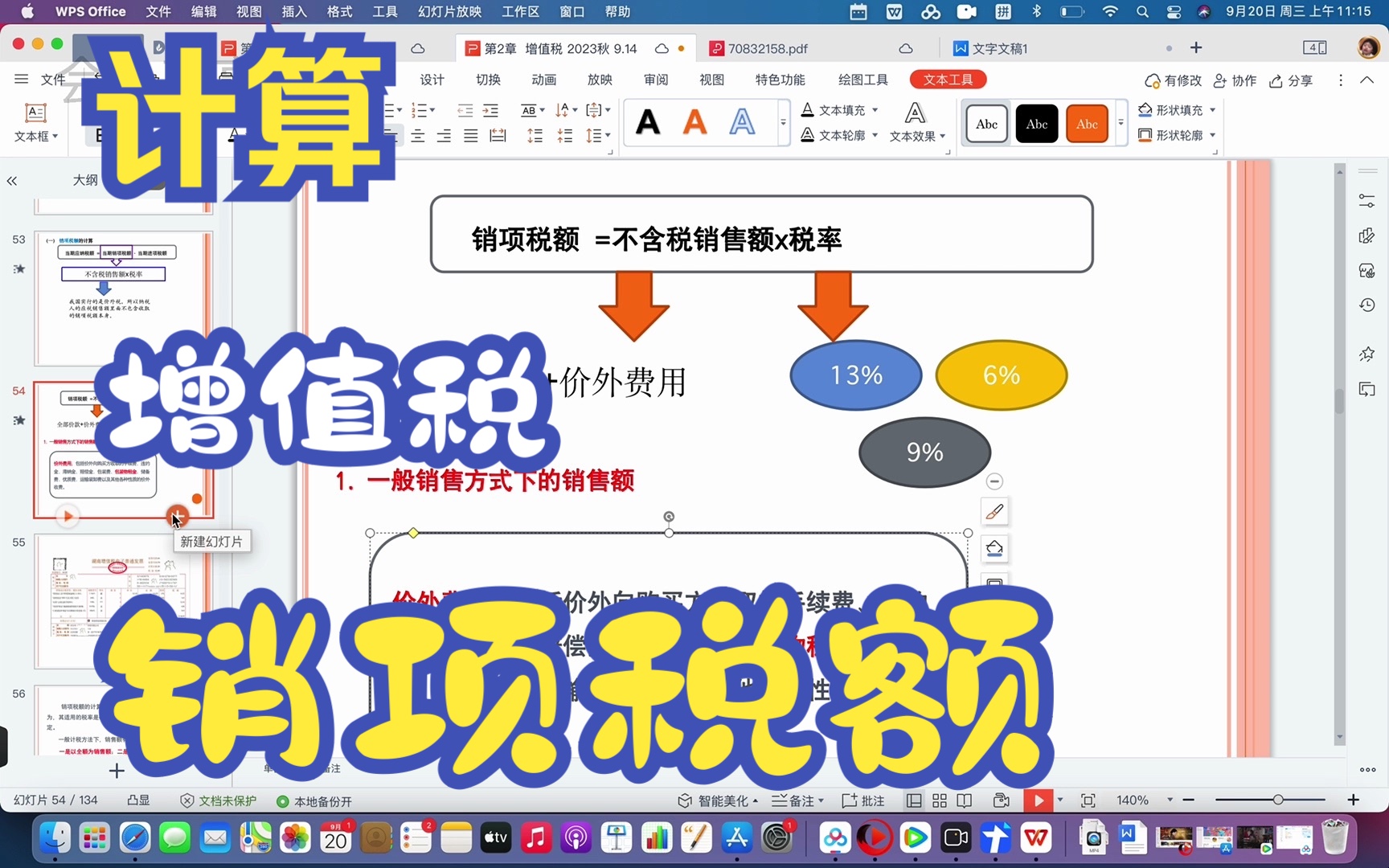 税法| 第2章增值税(销项税额计算)