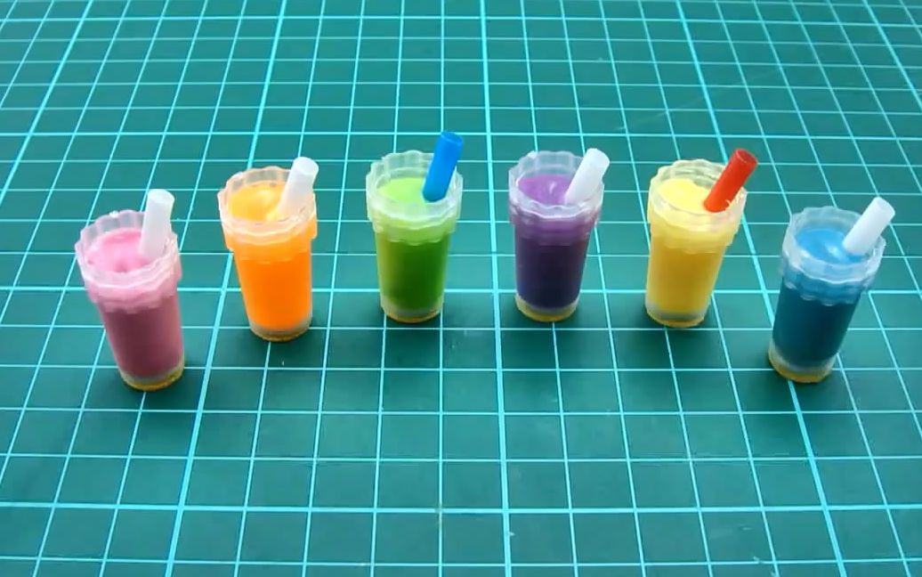 微世界DIY,教如何你制作一杯袖珍迷你的奶茶饮料模型