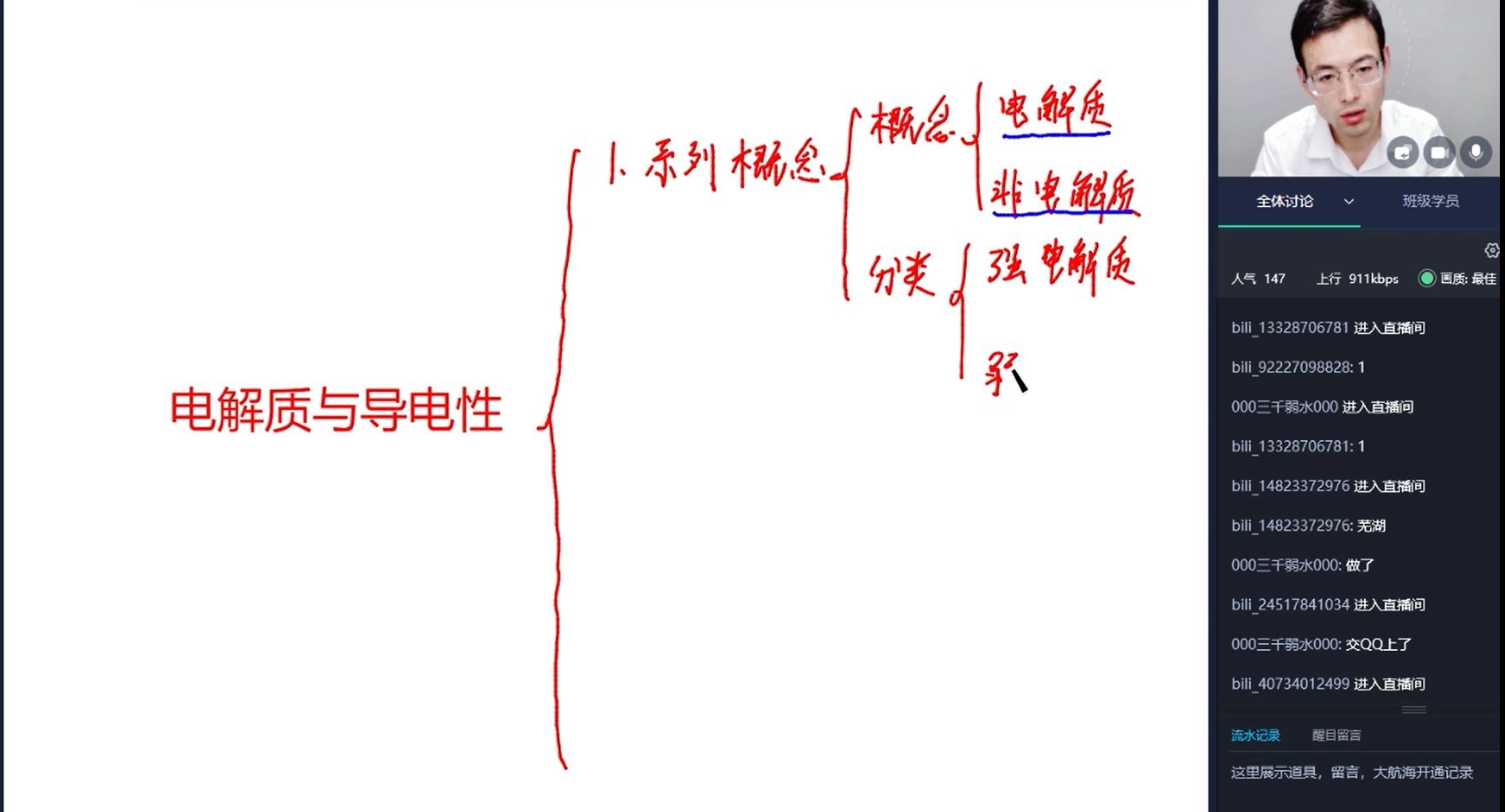 4期第一讲电解质与导电性作业讲解