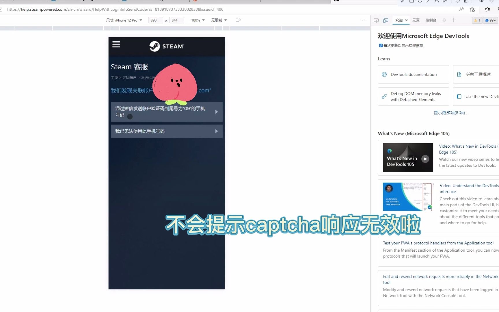 steam忘记密码 / 重置密码反复提示captcha的响应无效该怎么办