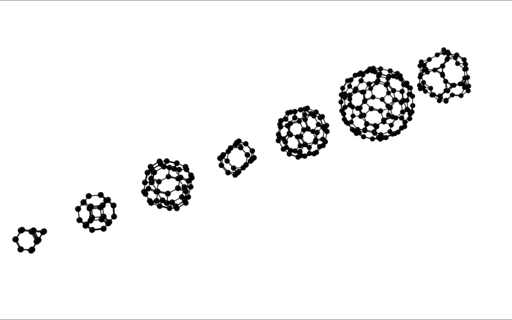 用KingDraw画了一些半正多面体分子模型
