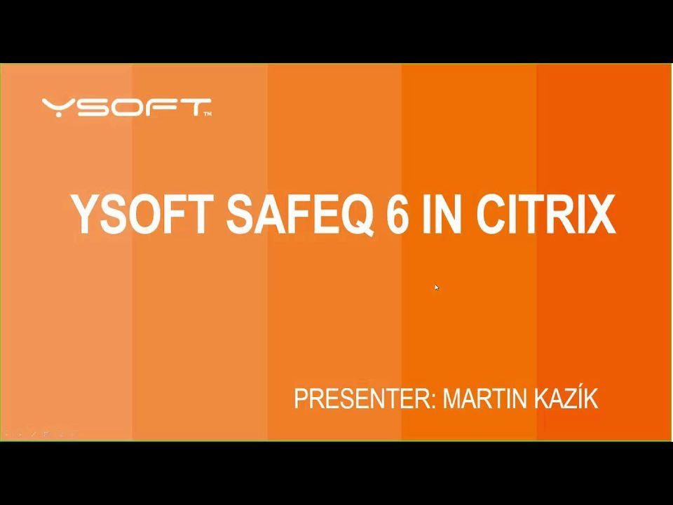 Dec.2017 - YSoft SafeQ 6 在 Citrix 环境中的应用
