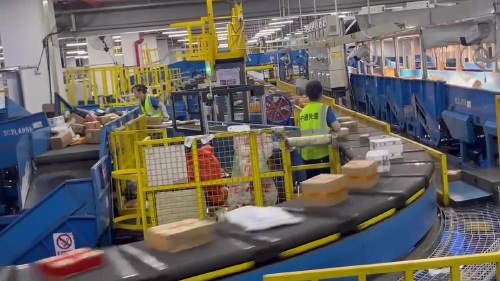 快递自动化分拣系统,先进的视觉分拣