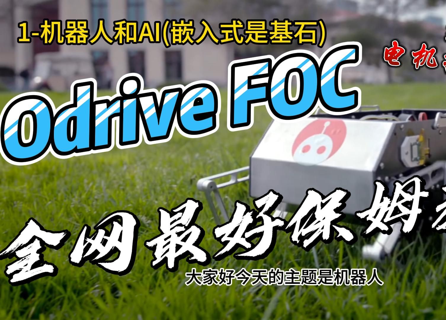 北美闽哥带你入门Odrive无刷驱动器FOC电机控制-保姆级讲解从硬件...