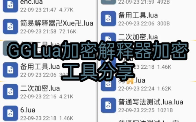 Lua语言之GGlua脚本加密之专属解释器加密。感谢支持。嘿嘿