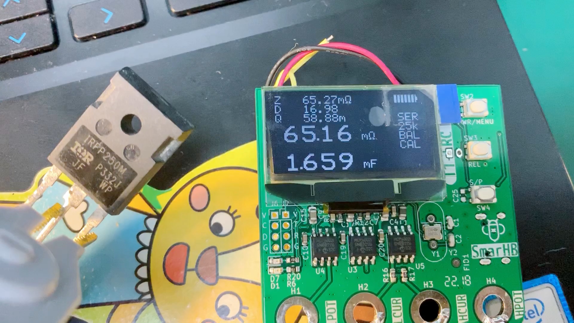 LCR数字电桥测量大功率MOSFET导通内阻,Vgs为12v可调电源输出,...