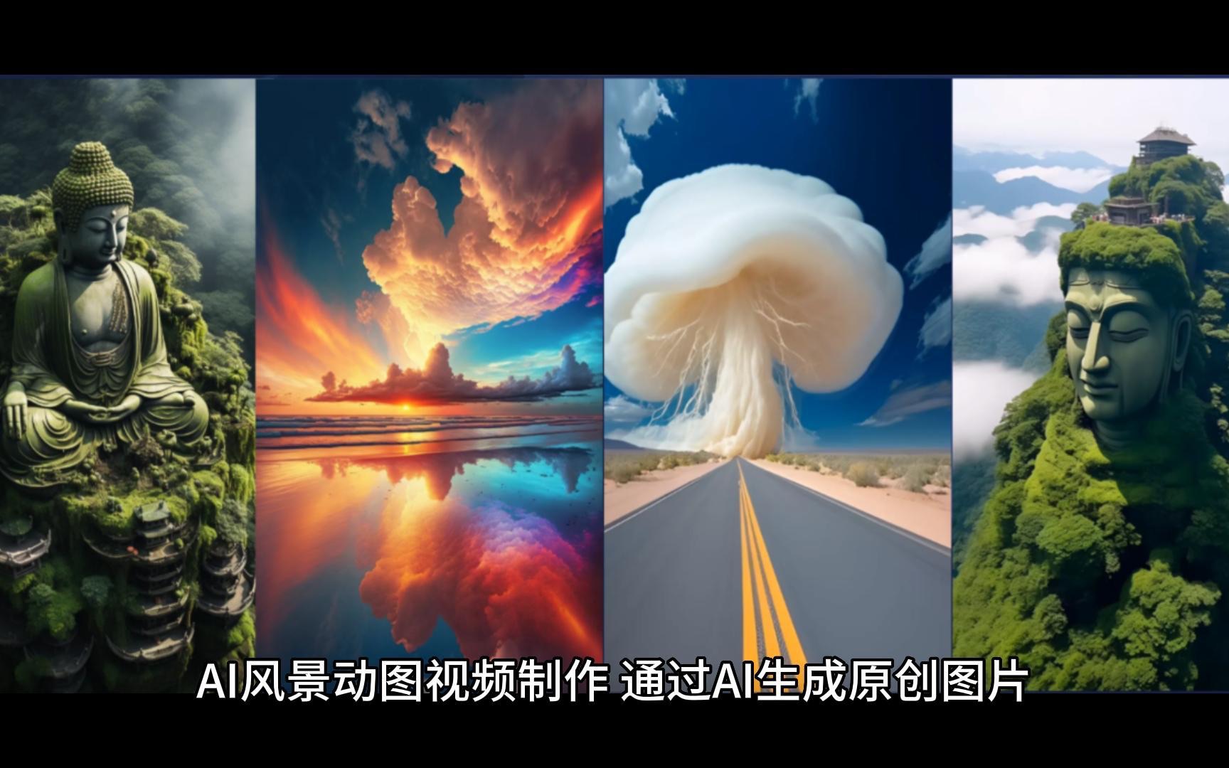 用AI制作风景动图视频,在抖音快手上快速涨粉变现