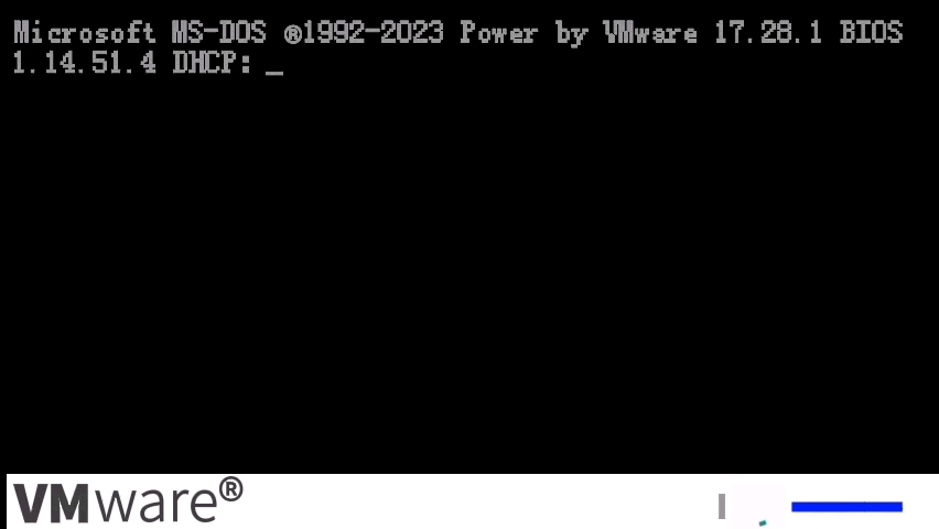 msdos安装系统 加载一分钟