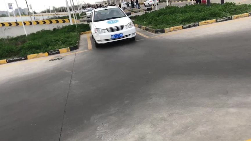 #科目二练车 #驾校学车 科目二模拟考试中