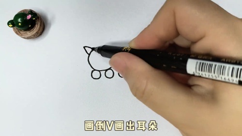 6个0怎样画小猫?小猫简笔画,简单易学