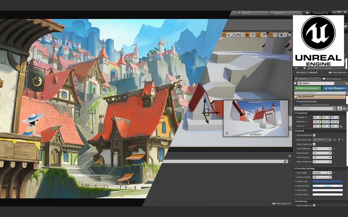 UE4快速建模场景关卡