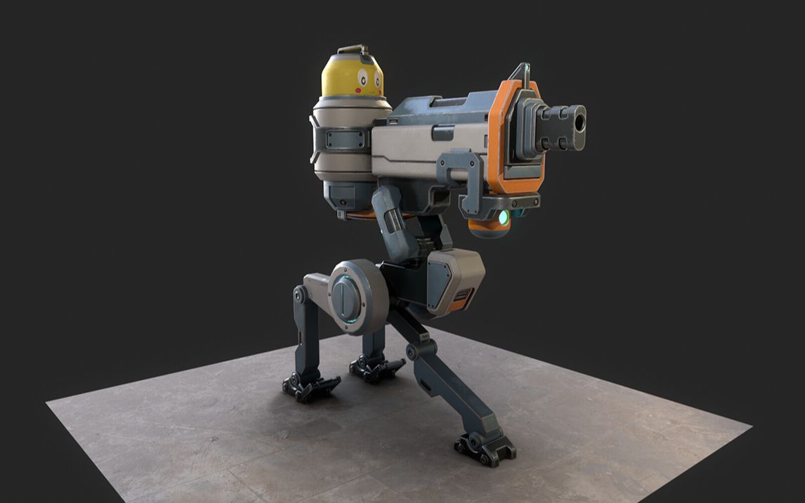 3dmax-小机器人模型制作教程。3d建模基础教程