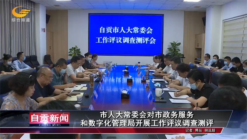 市人大常委会对市政务服务和数字化管理局开展工作评议调查测评
