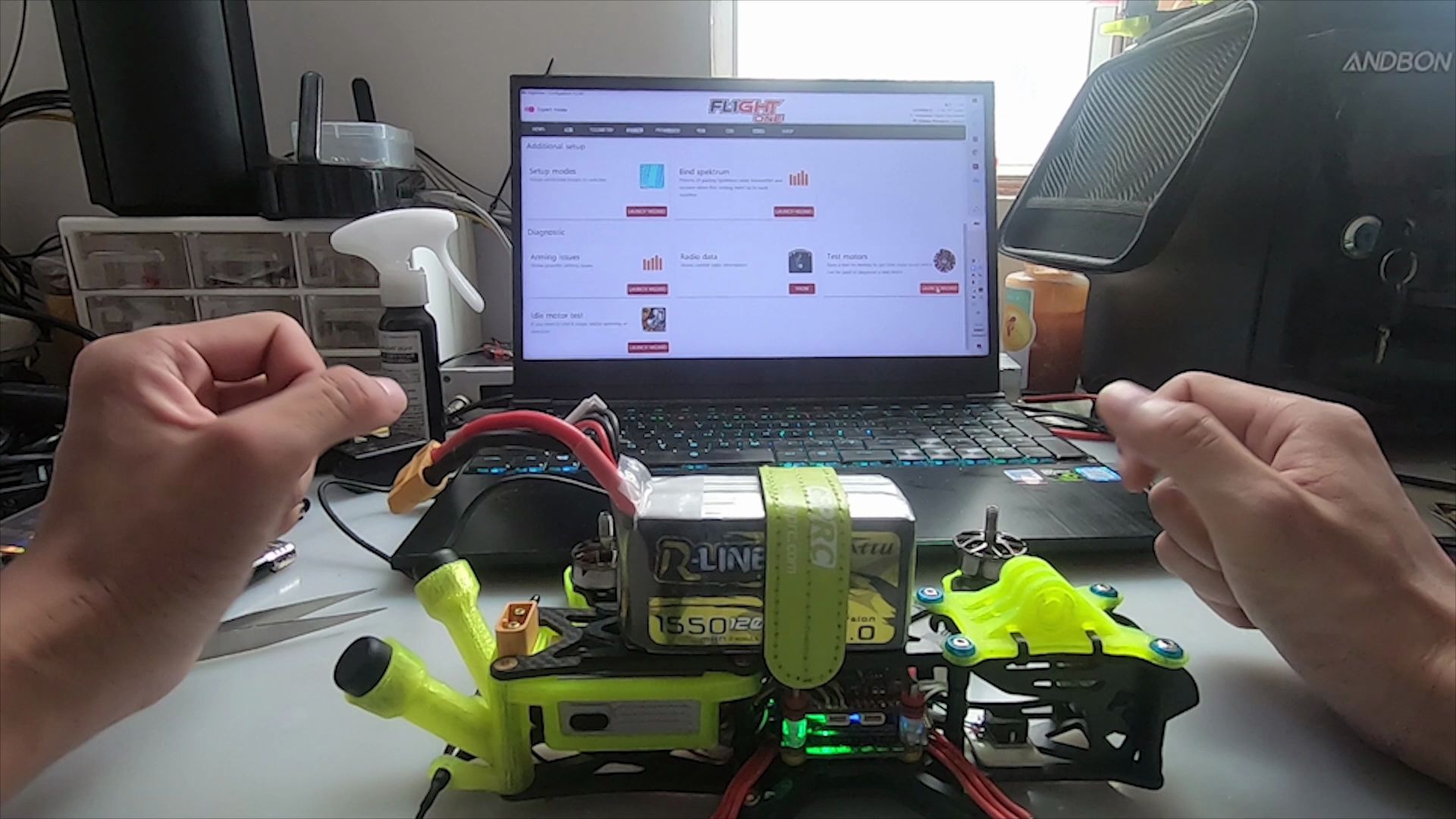 穿越机电机的动平衡测试方法