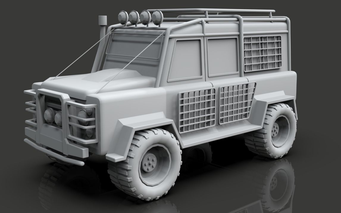 【3DMAX车建模】模型基础讲解,场景模型建模思路