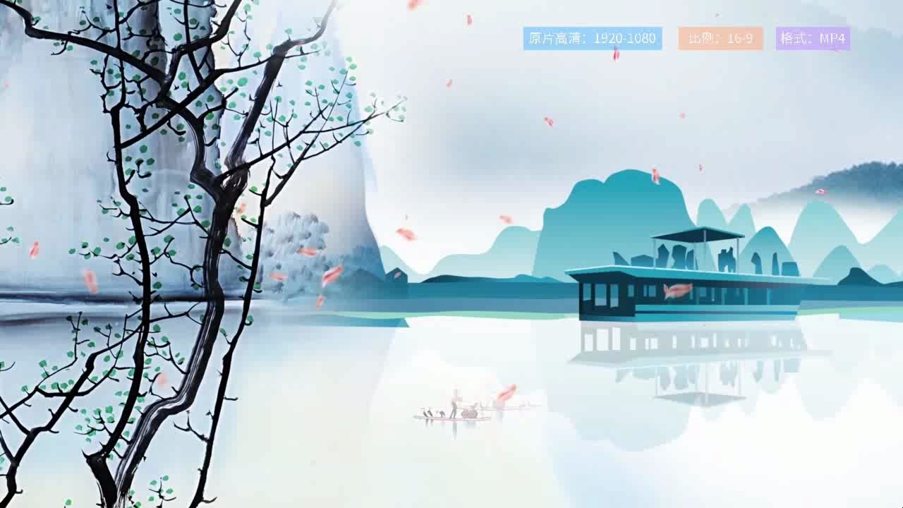 3122《有位姑娘》古风歌曲舞蹈 晚会节目演出LED大屏幕背景视频素材