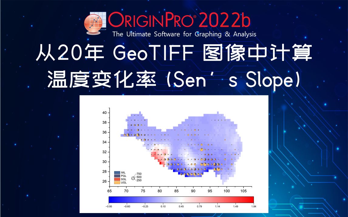 从 20 年GeoTIFF图像计算温度变化率