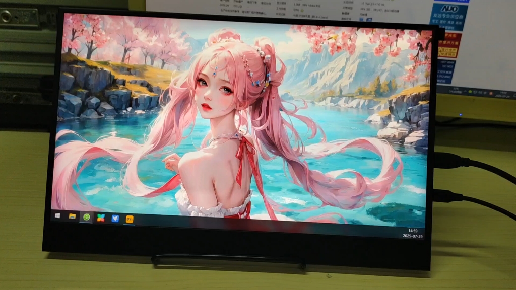 miniled屏幕15.6寸4k便携显示器1000高亮100%rgb色域适用电脑逼屏...