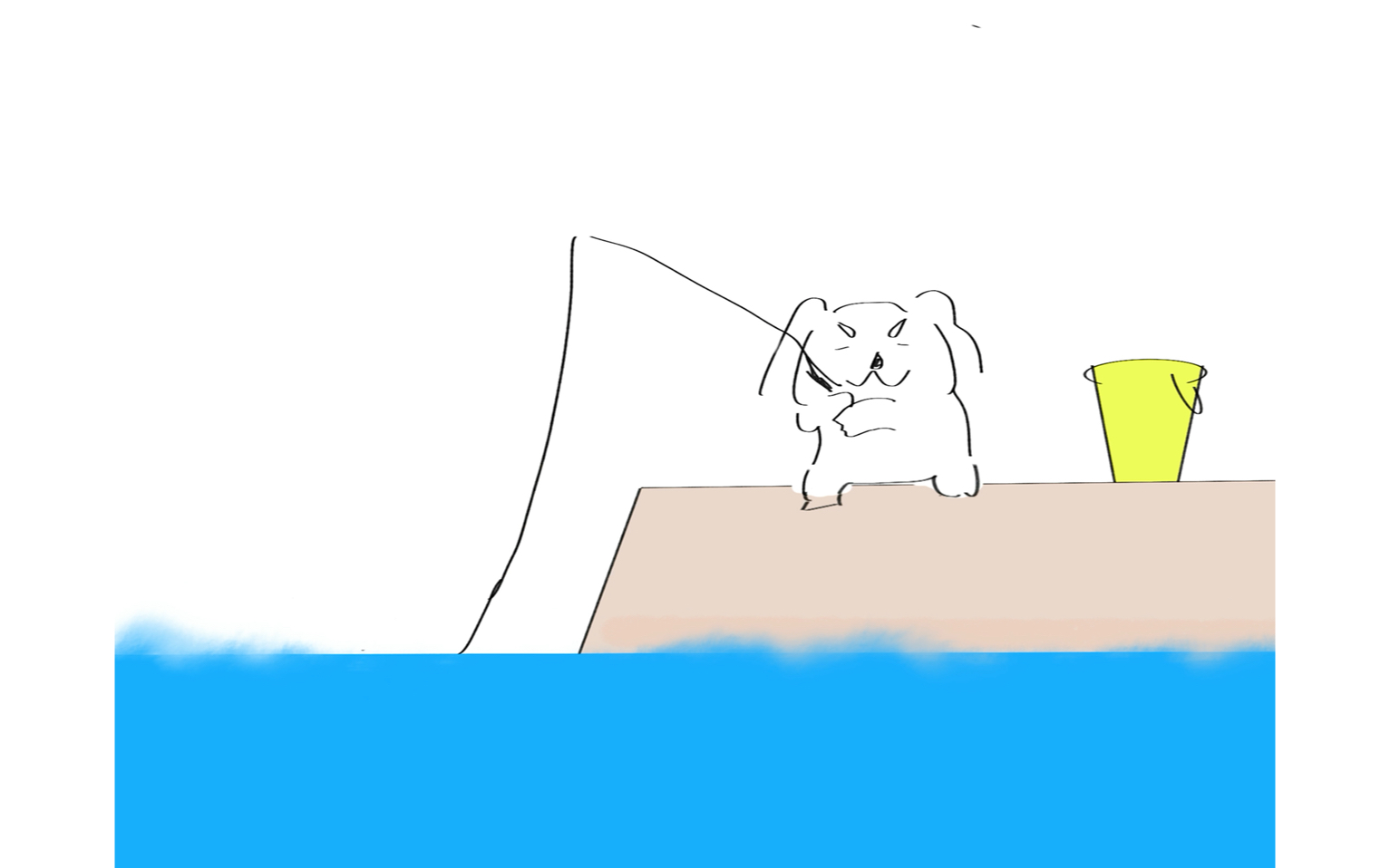 钓,钓鱼?(自制简易小动画)
