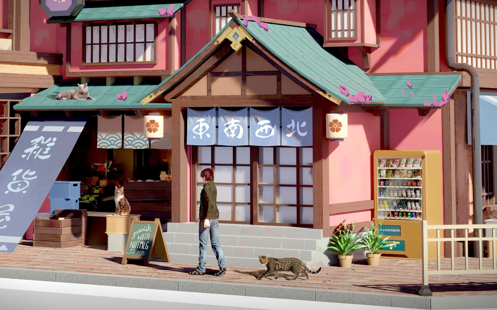 漫画系列基础场景模型搭建教学过程。