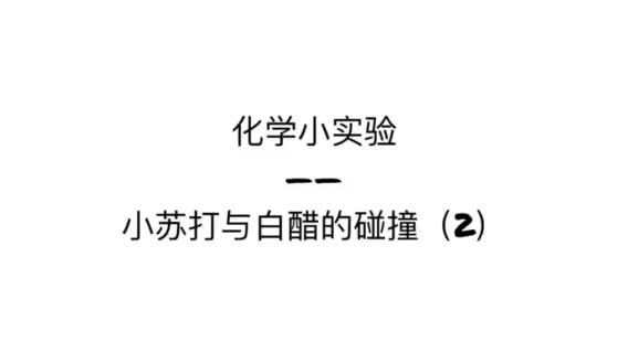 【阿雲xammin】化学小实验——小苏打与白醋(2)
