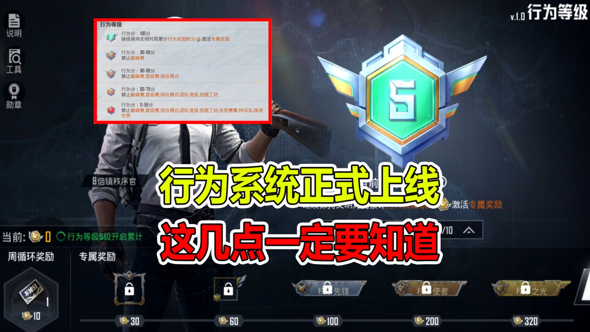 和平精英:行为系统正式上线,这几点一定要知道_哔哩哔哩bilibili_和平...