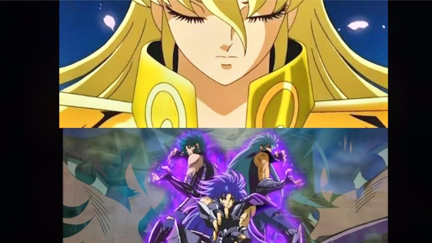 沙加VS撒加+修罗+卡妙