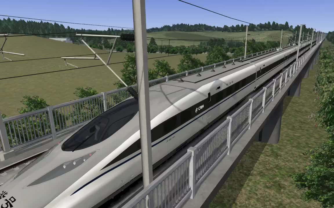 火车模拟 重庆北-成都东 CHR380A达速运行