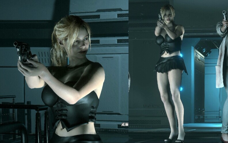 (附下载)生化2克莱尔最新性感短裙服装mod演示
