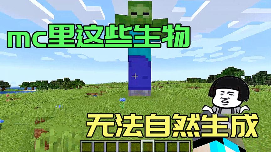 我的世界:mc里无法自然生成的生物,第三个在远古版本里才有