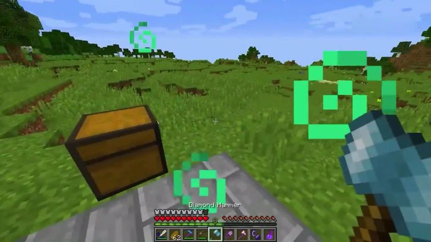 我的世界:如何制作超级钻石锤