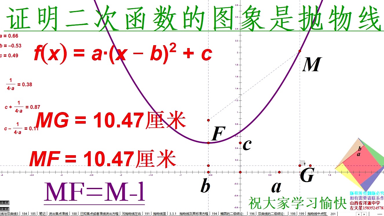 证明二次函数的图象是抛物线