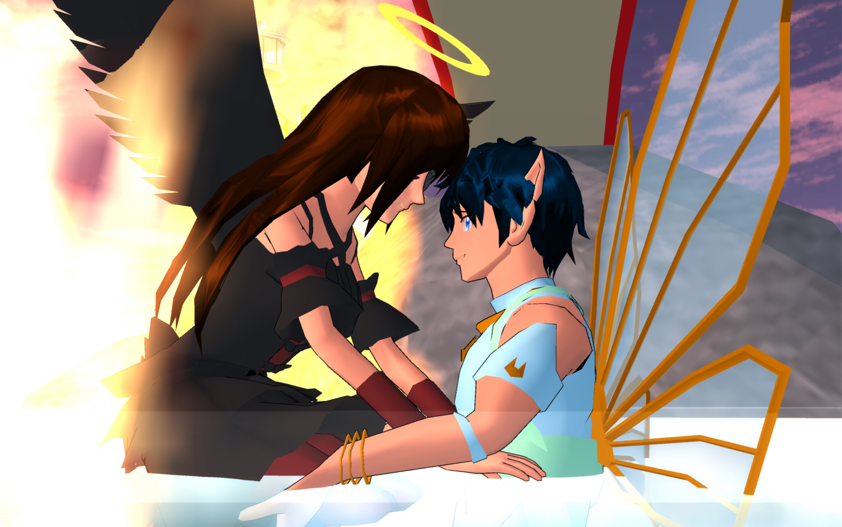 【Everything I Need】水火相爱,能否相容?-[樱花校园模拟器]的MV爱情...