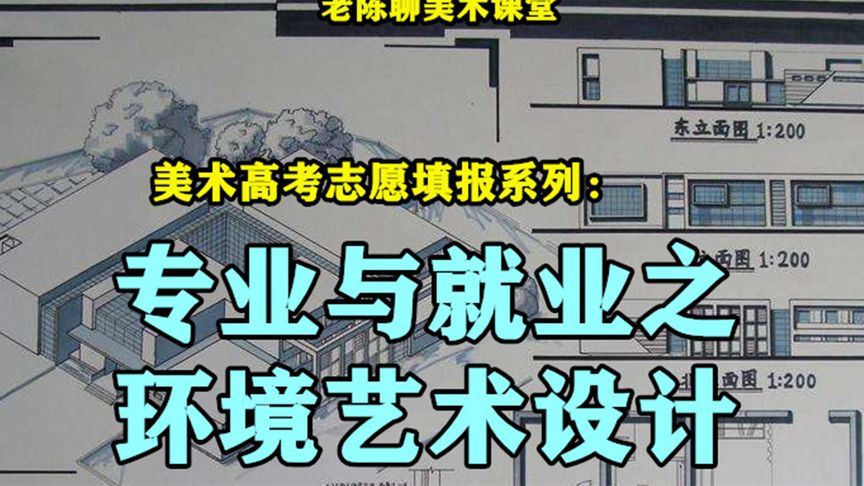 美术高考志愿填报系列:专业与就业之环境设计(1)