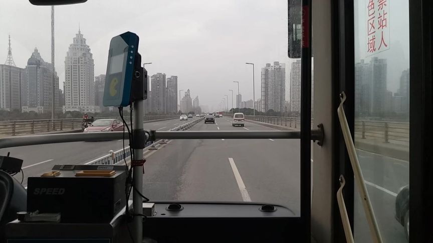 「江西」南昌公交225路沿途风景(南昌大桥区间段)