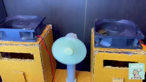 ...纸板制作迷你空调风扇科学类玩具制作我爱发明我爱制作科技小制作...