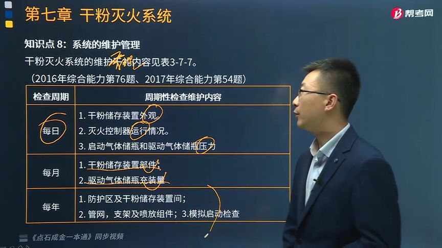 宿吉南老师带你一分钟了解干粉灭火系统检查维护内容有哪些?