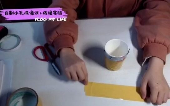 初二人寒假作业系列 物理自制小孔成像仪