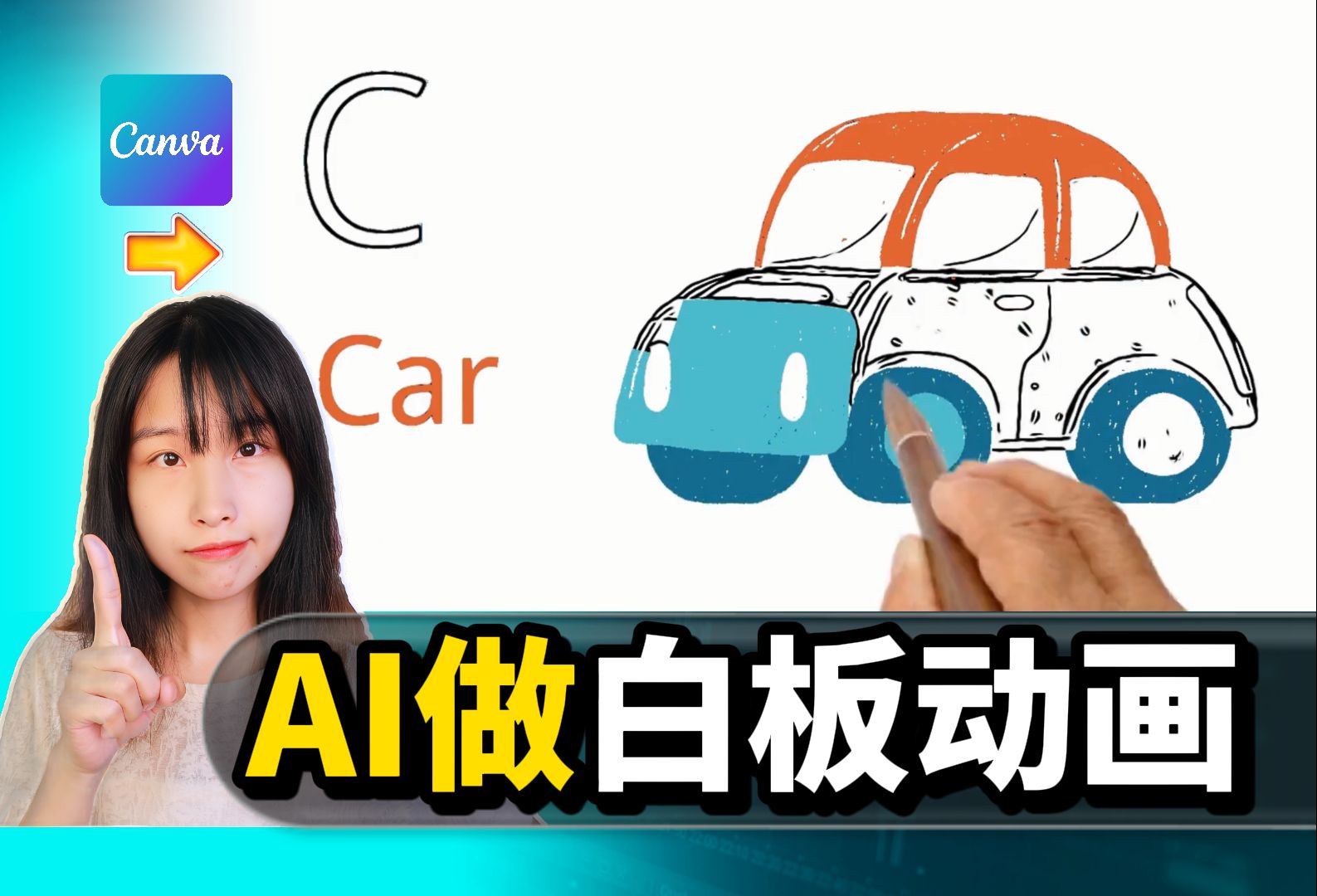 ...的手绘动画视频,不露脸赚钱!这个免费AI工具,强势取代白板动画软件!...