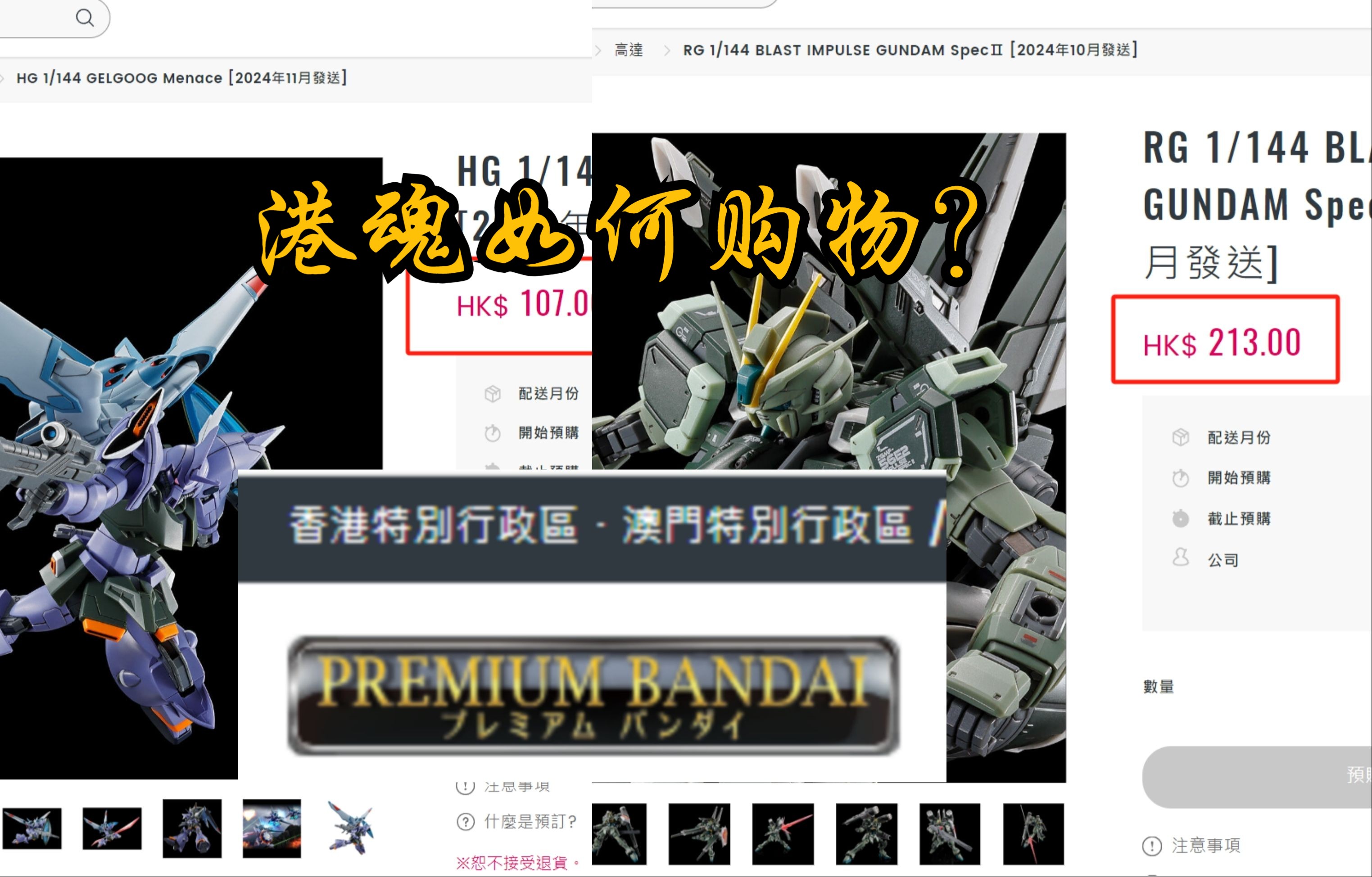 如何使用港魂购买高达模型?港魂购物指南