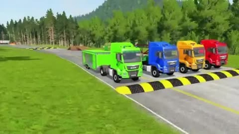 #工程车#车车#汽车碰撞测试#汽车的视频#车祸模拟器
