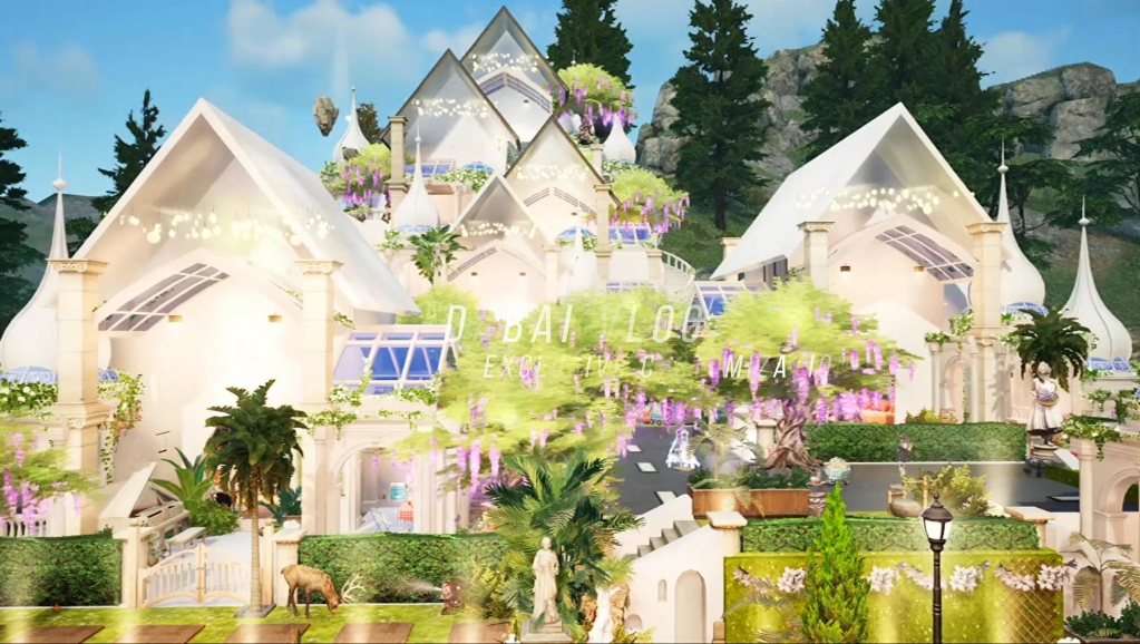 ...要求设计了马路贯穿,搭配一整条的河流,超级有氛围感!_游戏热门视频