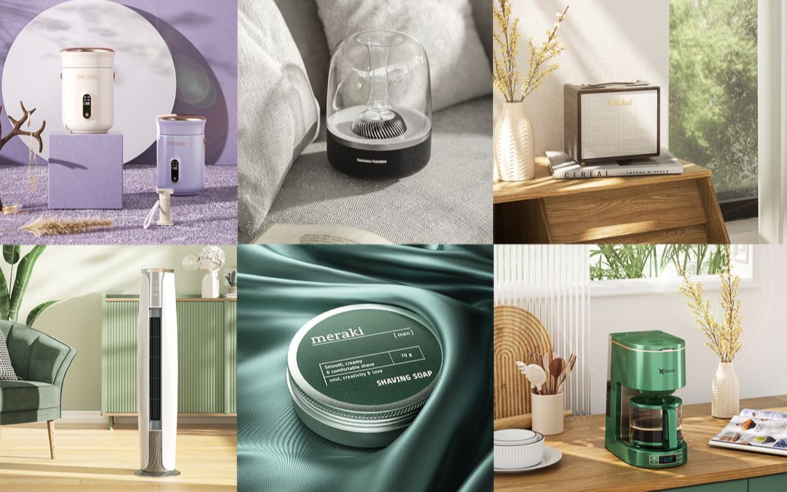 【葡萄设计】C4D+OC电商产品建模渲染课程