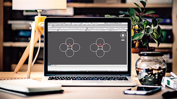 CAD技巧绘图:圆与圆之间3相切,已知图纸尺寸只有一个,如何画图