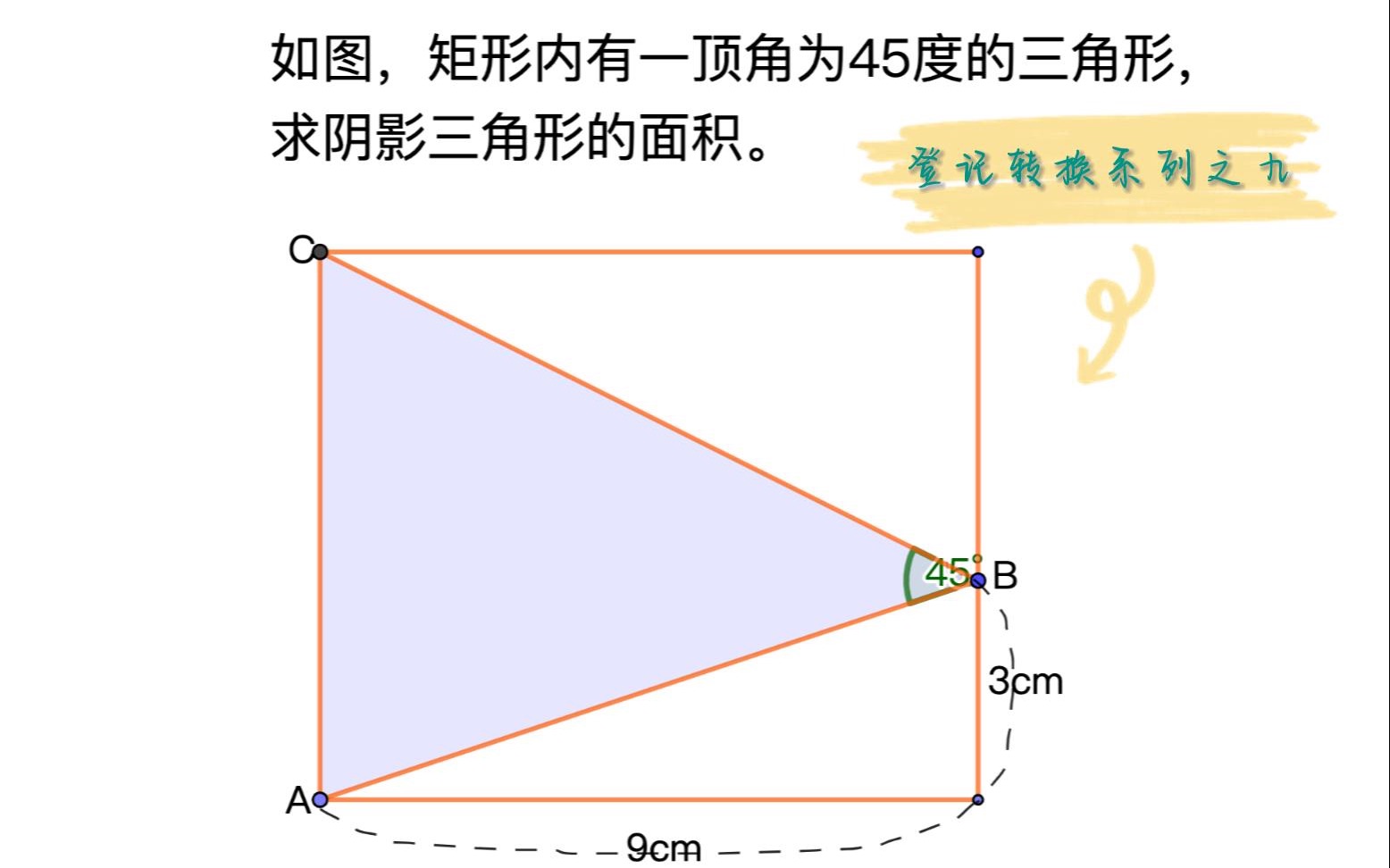 一线三等角模型或一线三垂直模型的应用,如果用12345模型就超纲了