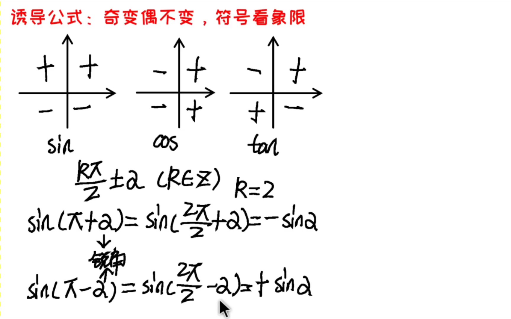 三角函数的相关公式怎么记?