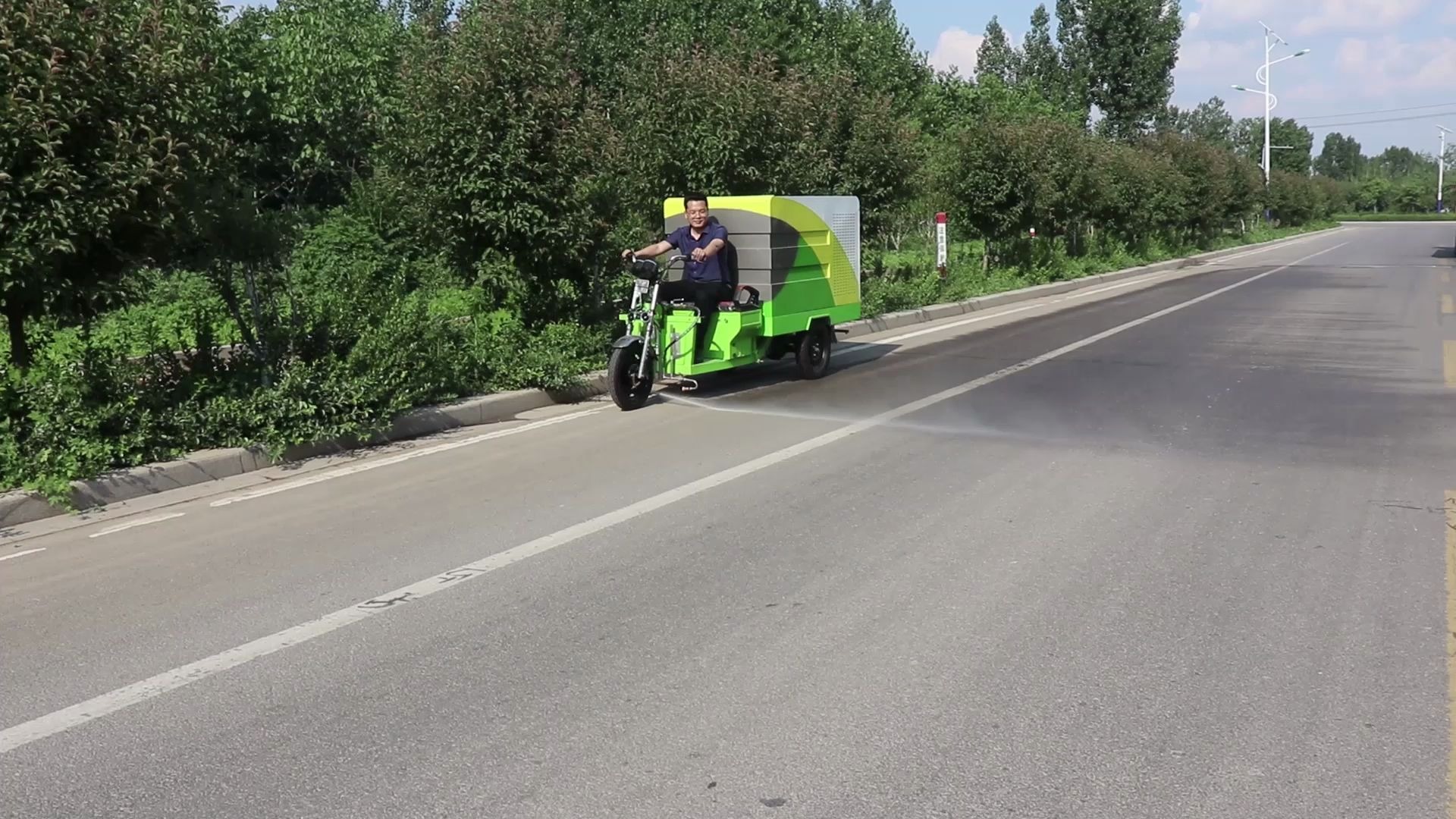 纯电动高压清洗车 百易长青高压清洗车厂家 电动高压洗地车